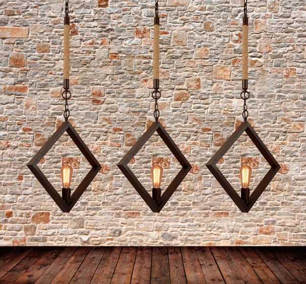 Люстра Romb Loft Rope Light - купить с доставкой | Vintage-Design.su